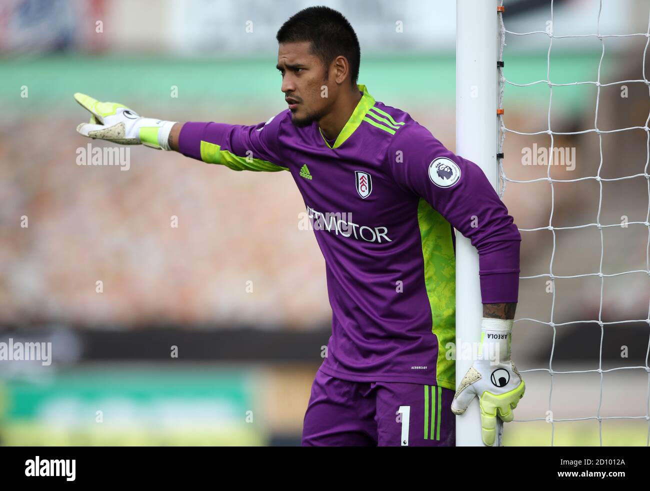 Fulham goalkeeper Alphonse Areola during the Premier League match at ...