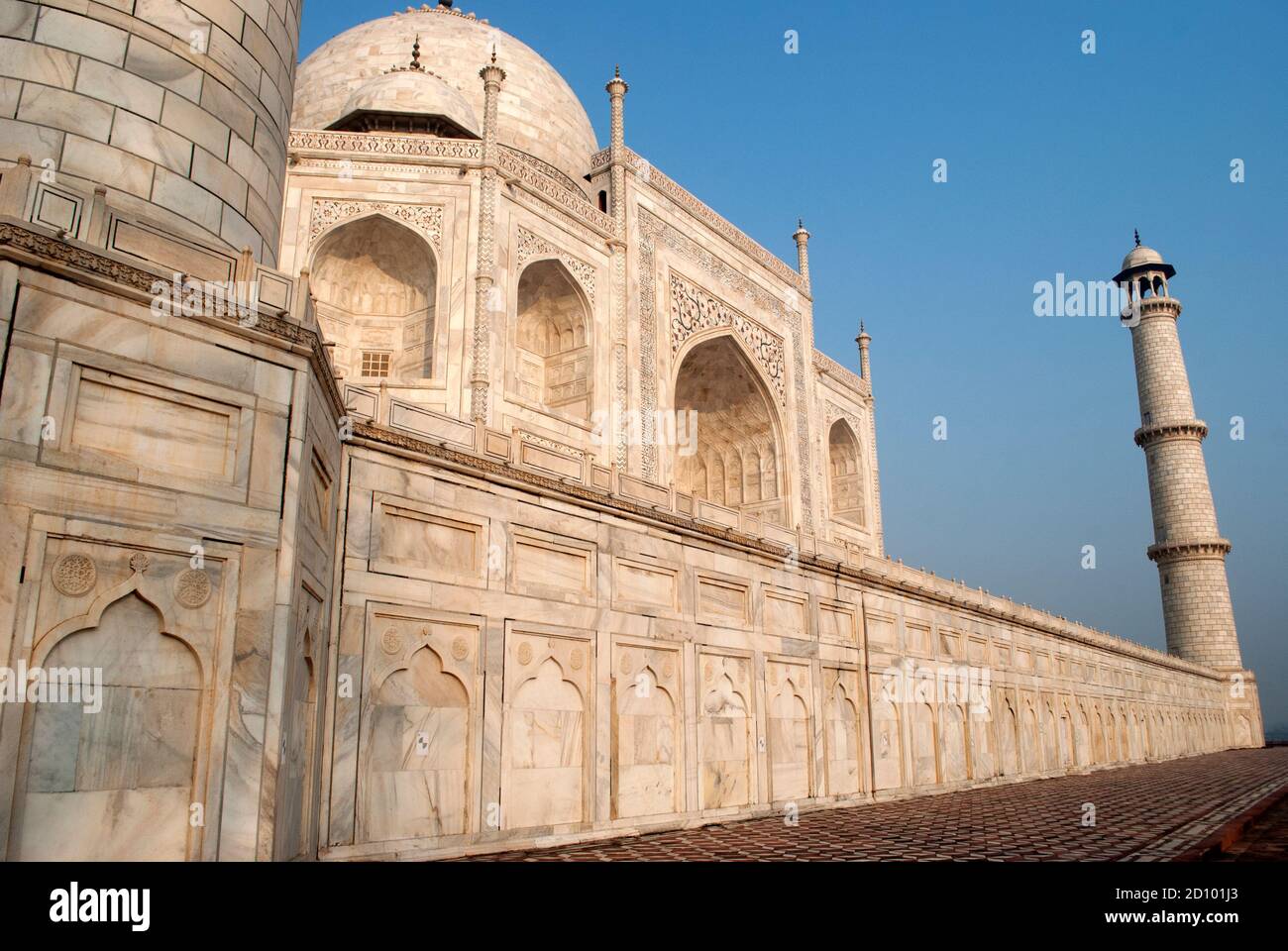 close up of taj mahal,agra,india.This marble architecture is one of the ...