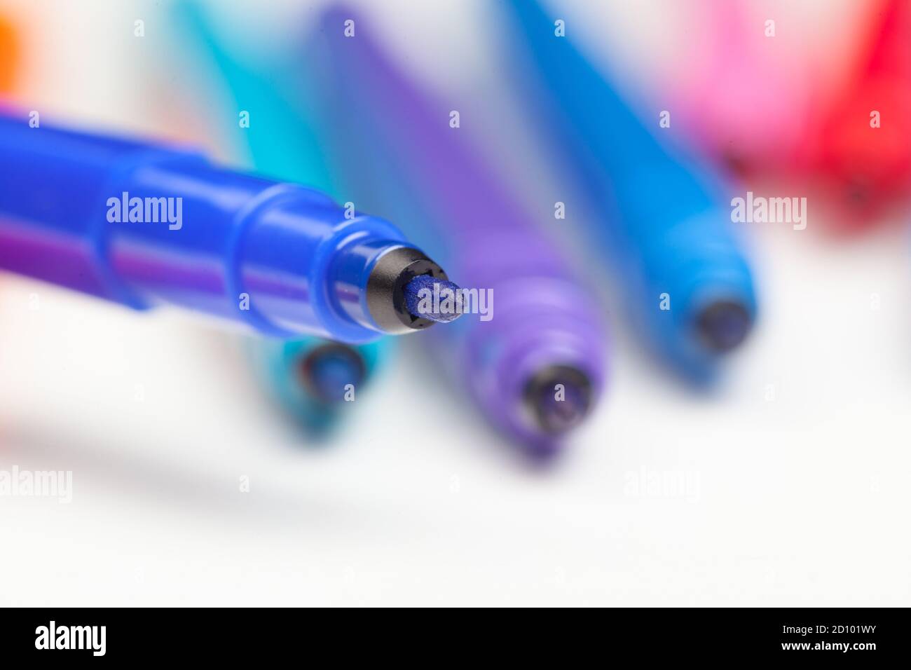 Colored markers isolated on white background. High quality photo Stock ...