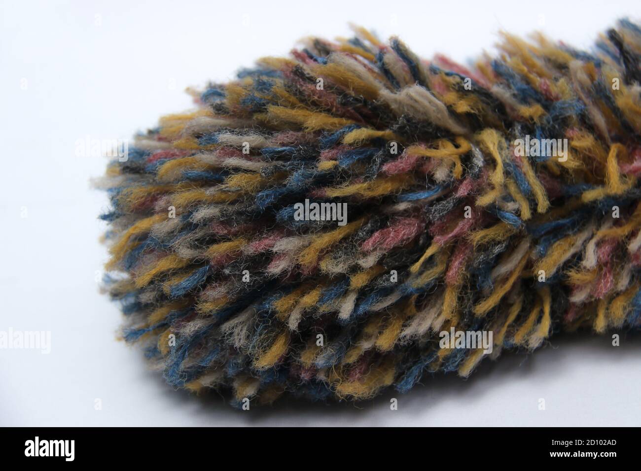 Texture of dirty duster isolated on white background. household clean ...