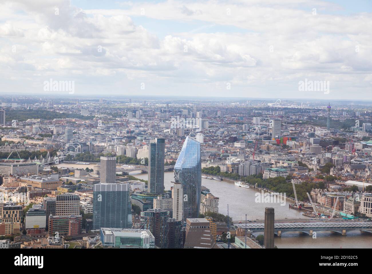 View over Central London from The Shard Viewing Platform, London's ...