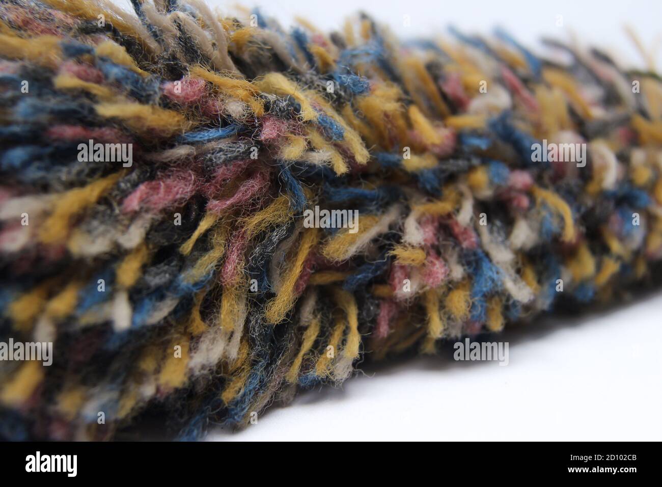 Texture of dirty duster isolated on white background. household clean ...