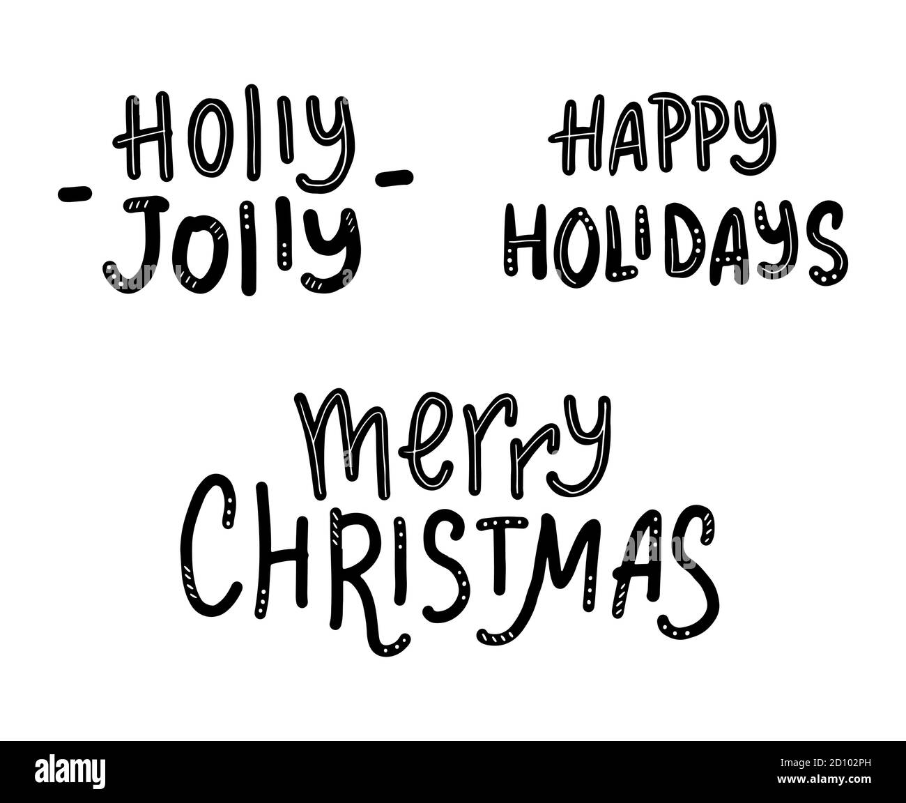 Happy holidays logo Black and White Stock Photos & Images - Alamy