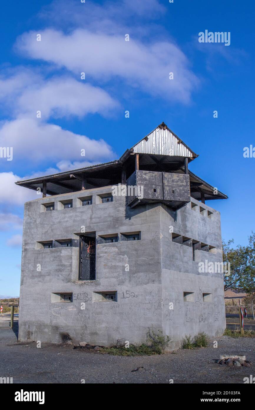 Laingsburg, South Africa - the blockhouse at the Geelbek River to guard ...