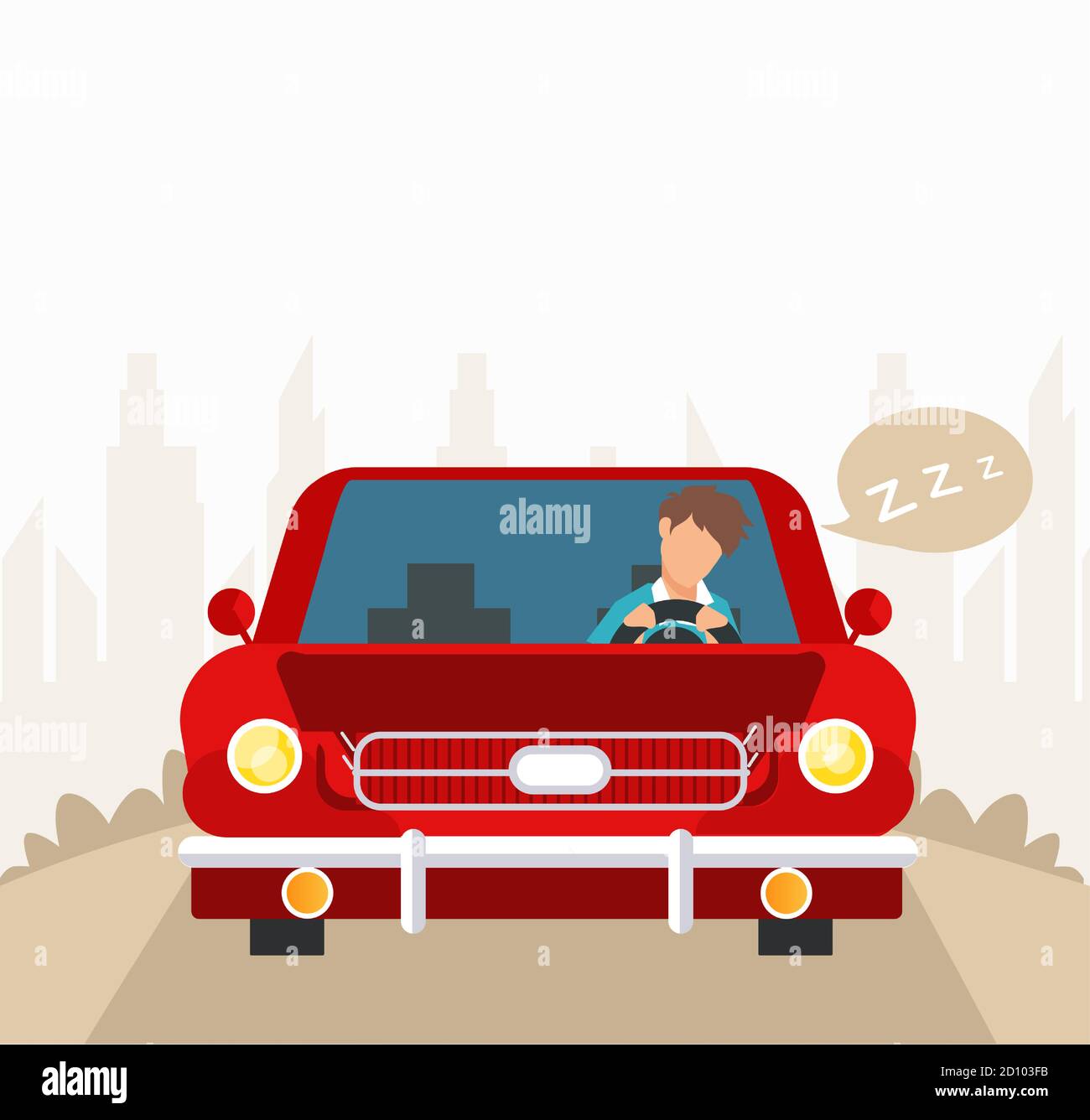 Fatigue driver Stock Vector Images - Alamy