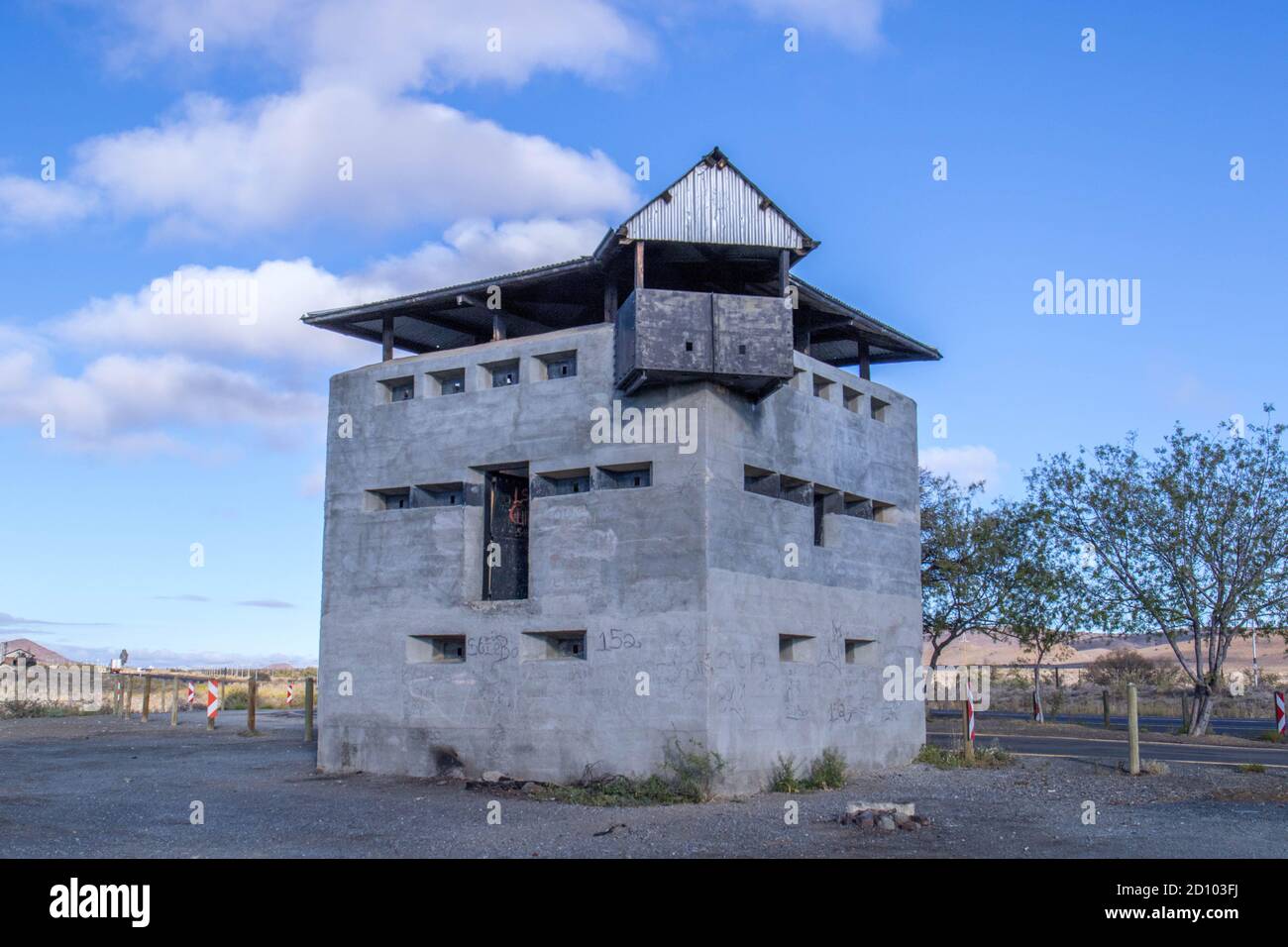 Laingsburg, South Africa - the blockhouse at the Geelbek River to guard ...