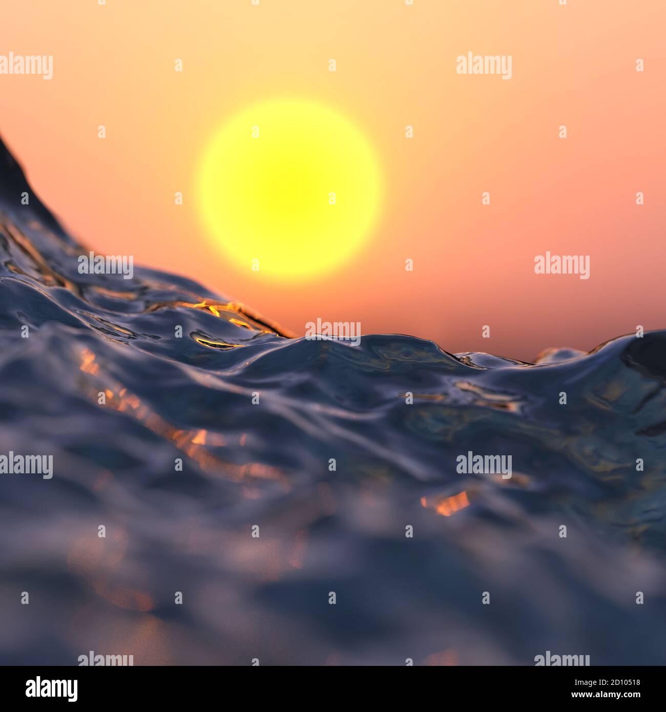 Sun sea wave hi-res stock photography and images - Alamy