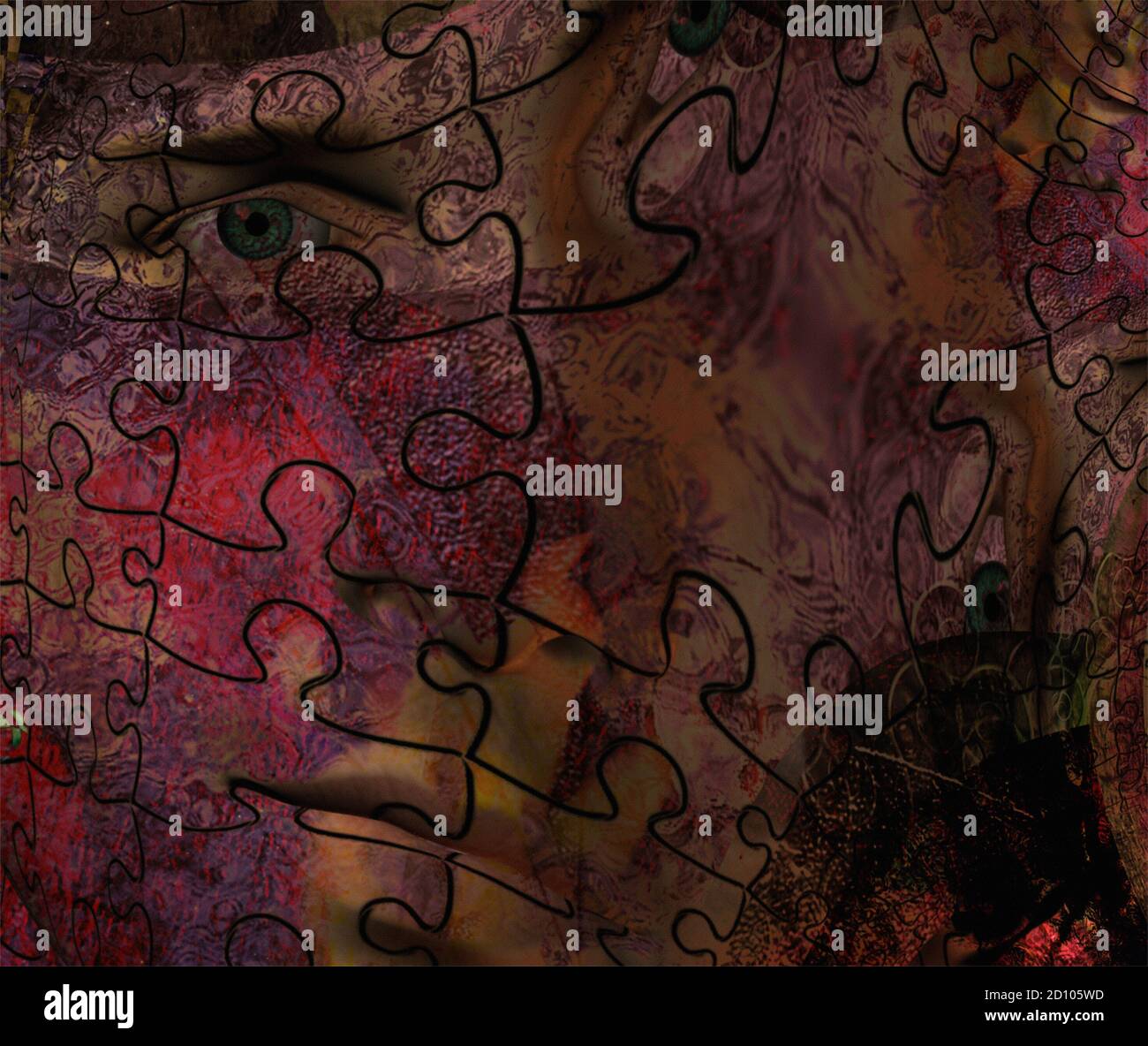 Mystic abstract face Stock Photo - Alamy