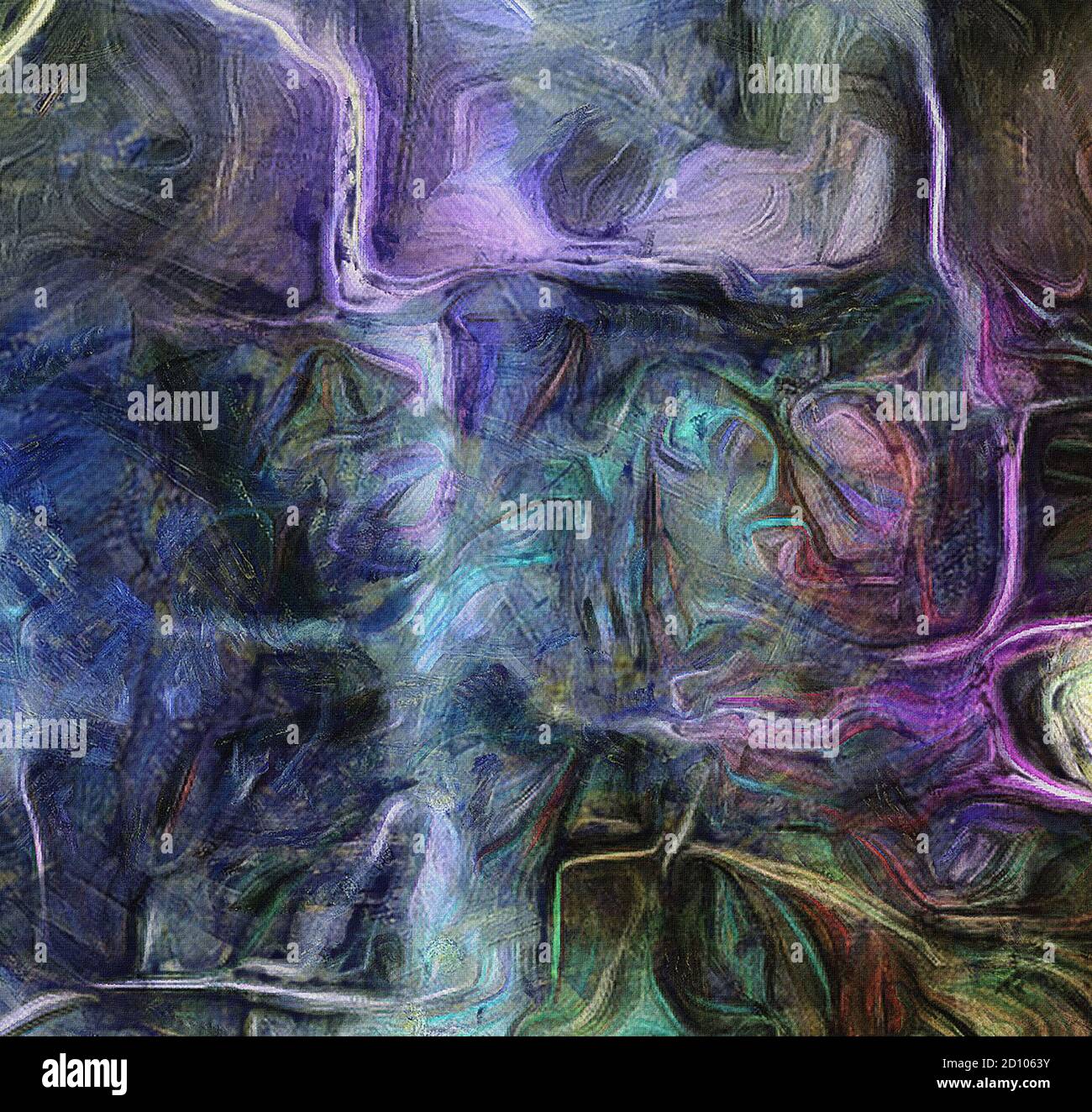 Blue violet painting fluid hi-res stock photography and images - Alamy