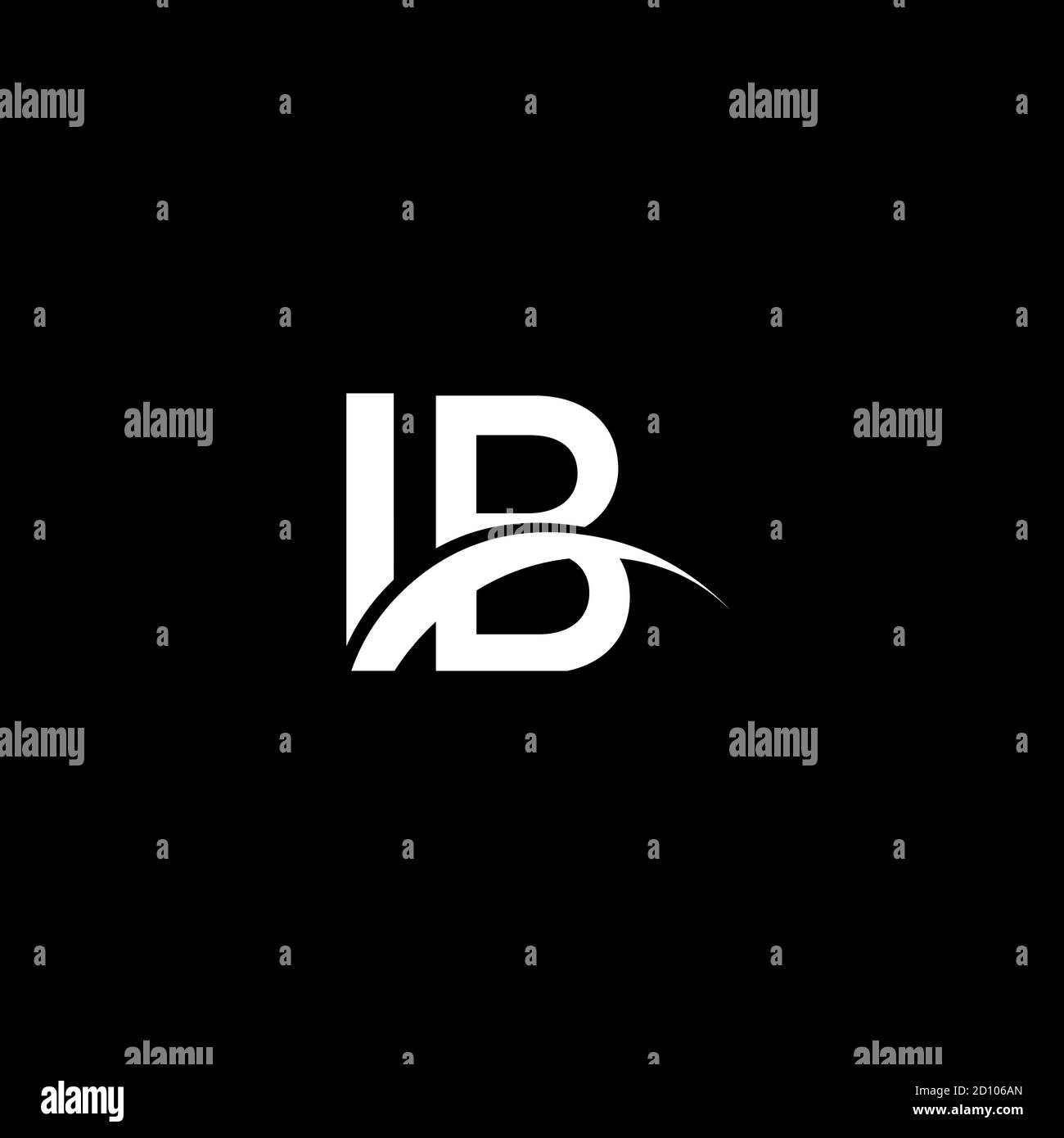 Letter design technology industrial Black and White Stock Photos ...