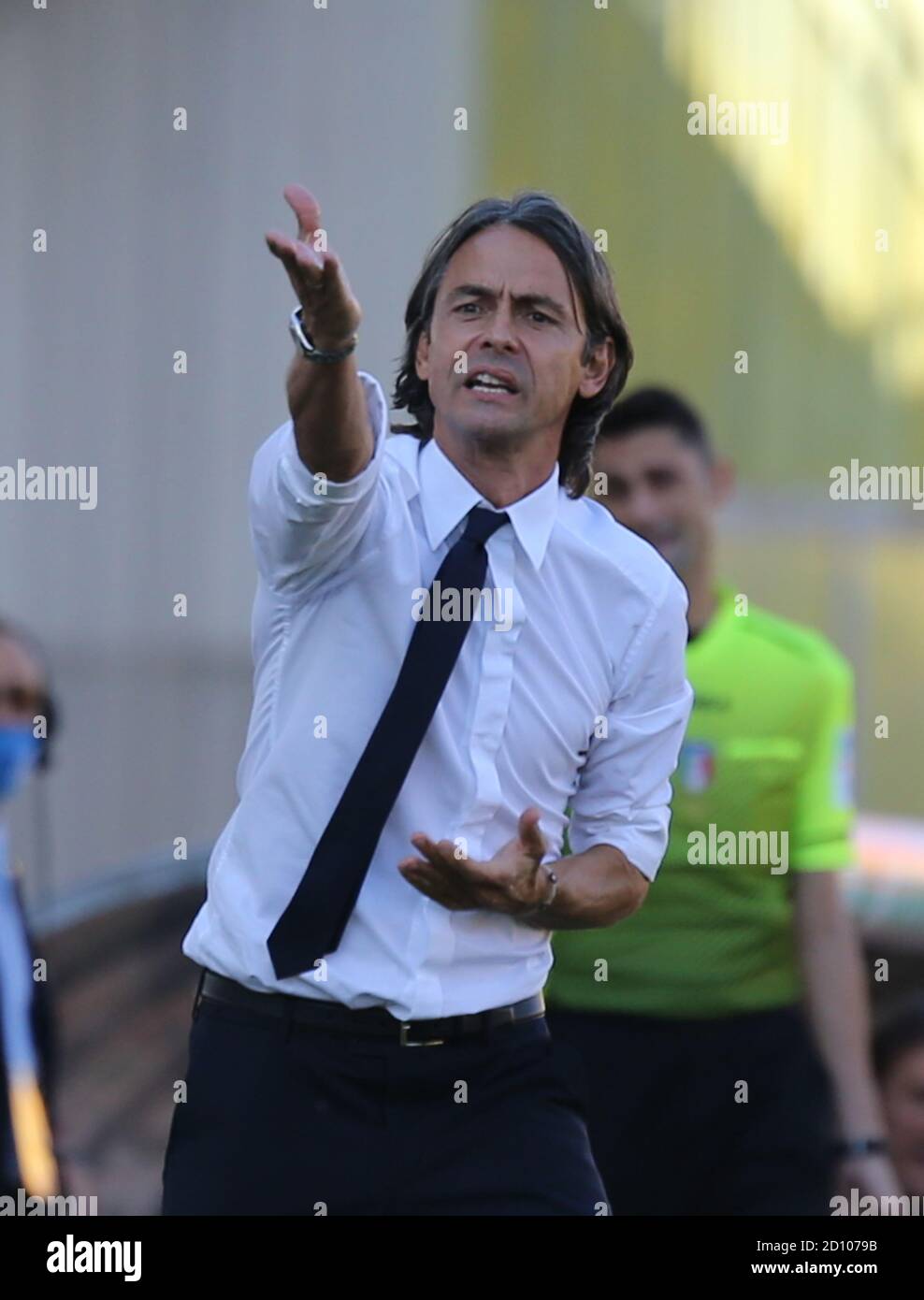 Benevento, Italy. 04th Oct, 2020. Benevento's Italian coach Filippo ...