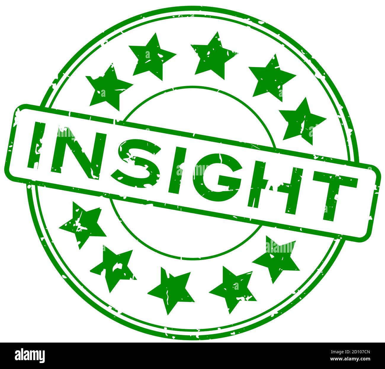Grunge green insight word round rubber seal stamp on white background Stock Vector Image & Art ...