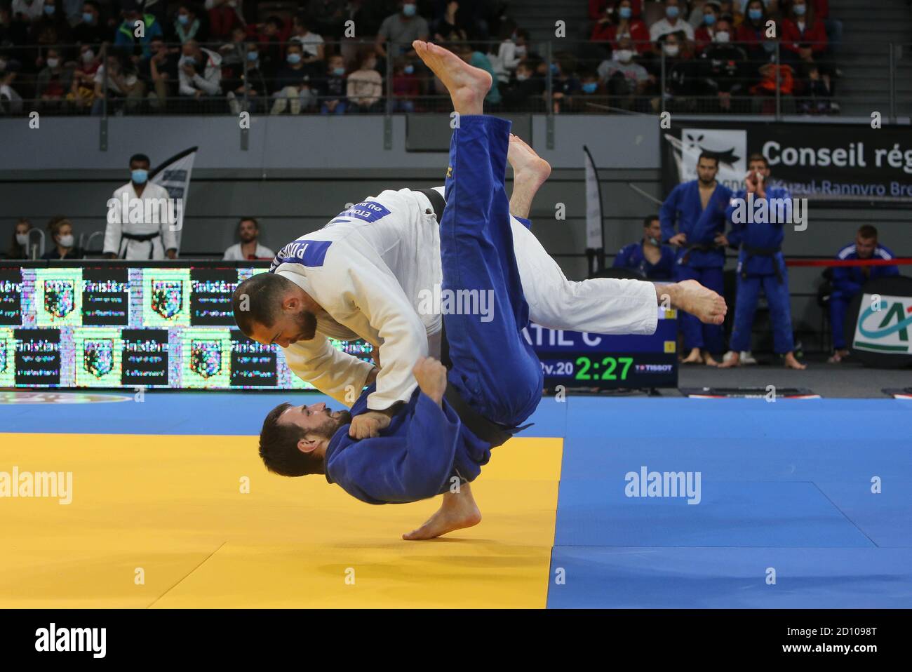 Piere Duprat of Team ES Blanc Mesnil and Chrisophe Latil of Team Nice ...