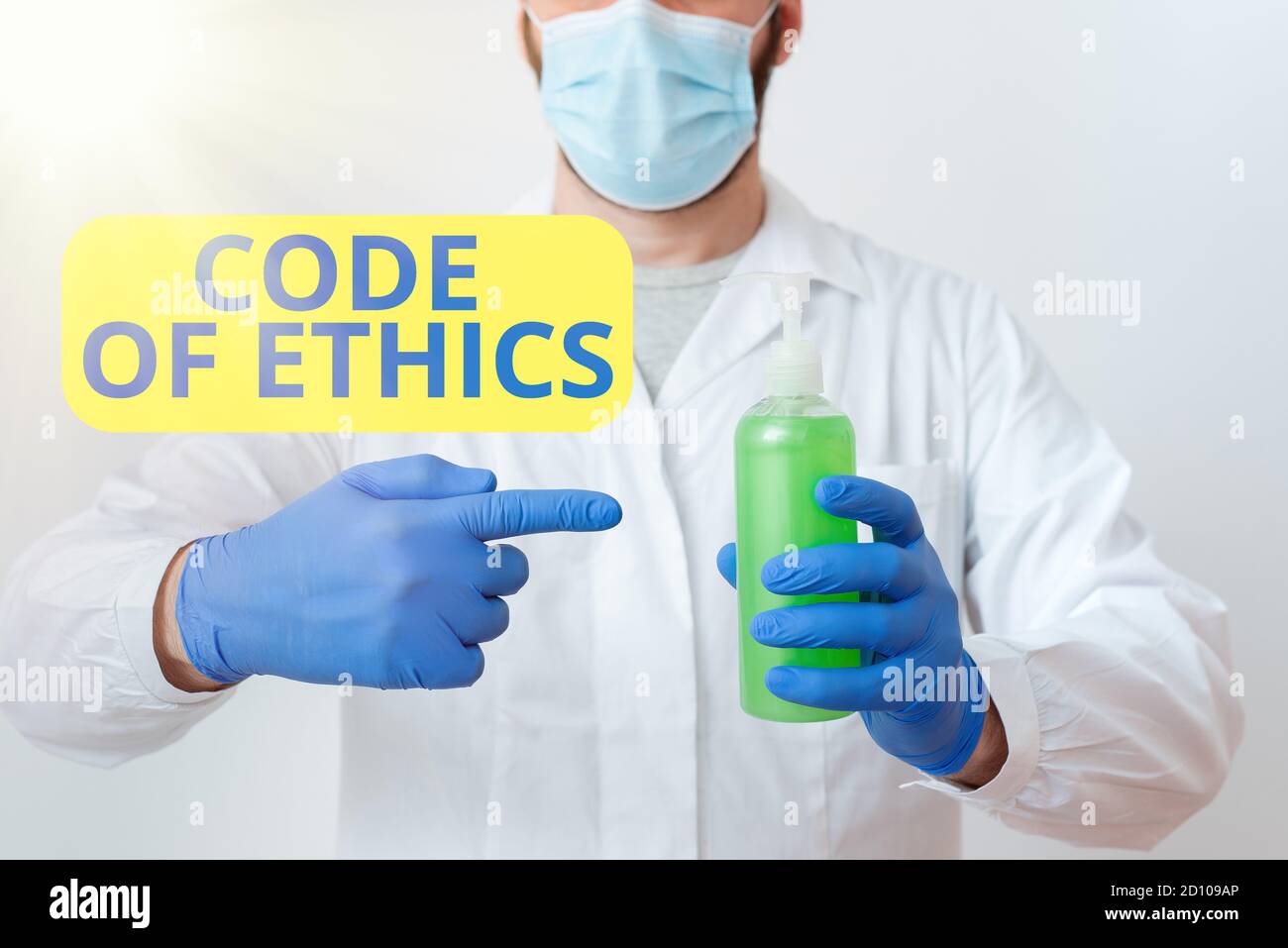 Writing Note Showing Code Of Ethics Business Concept For Basic Guide