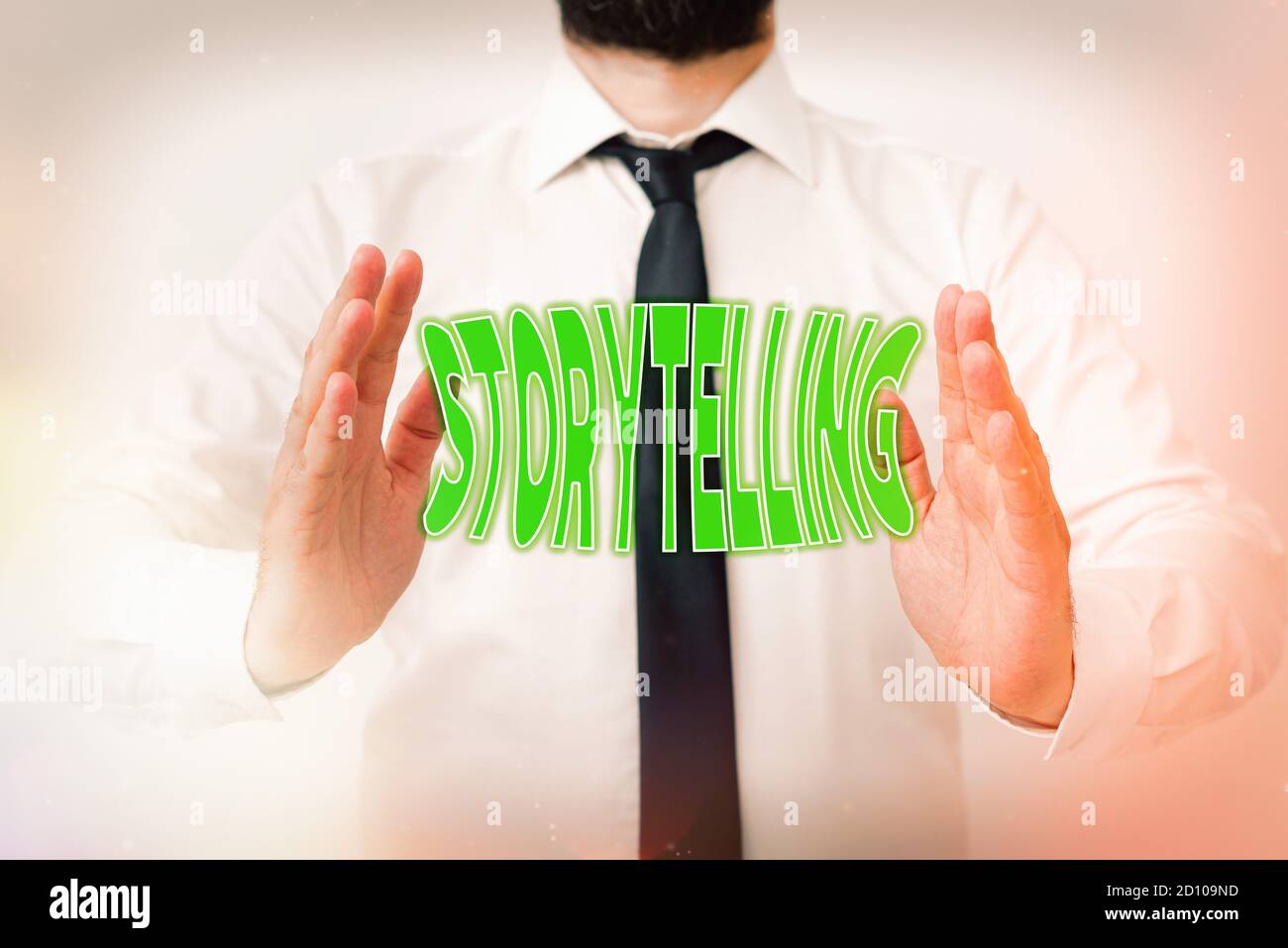 Writing note showing Storytelling. Business concept for relater of ...