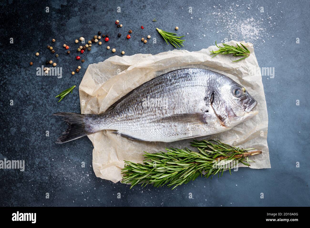 Fresh fish dorado Stock Photo - Alamy