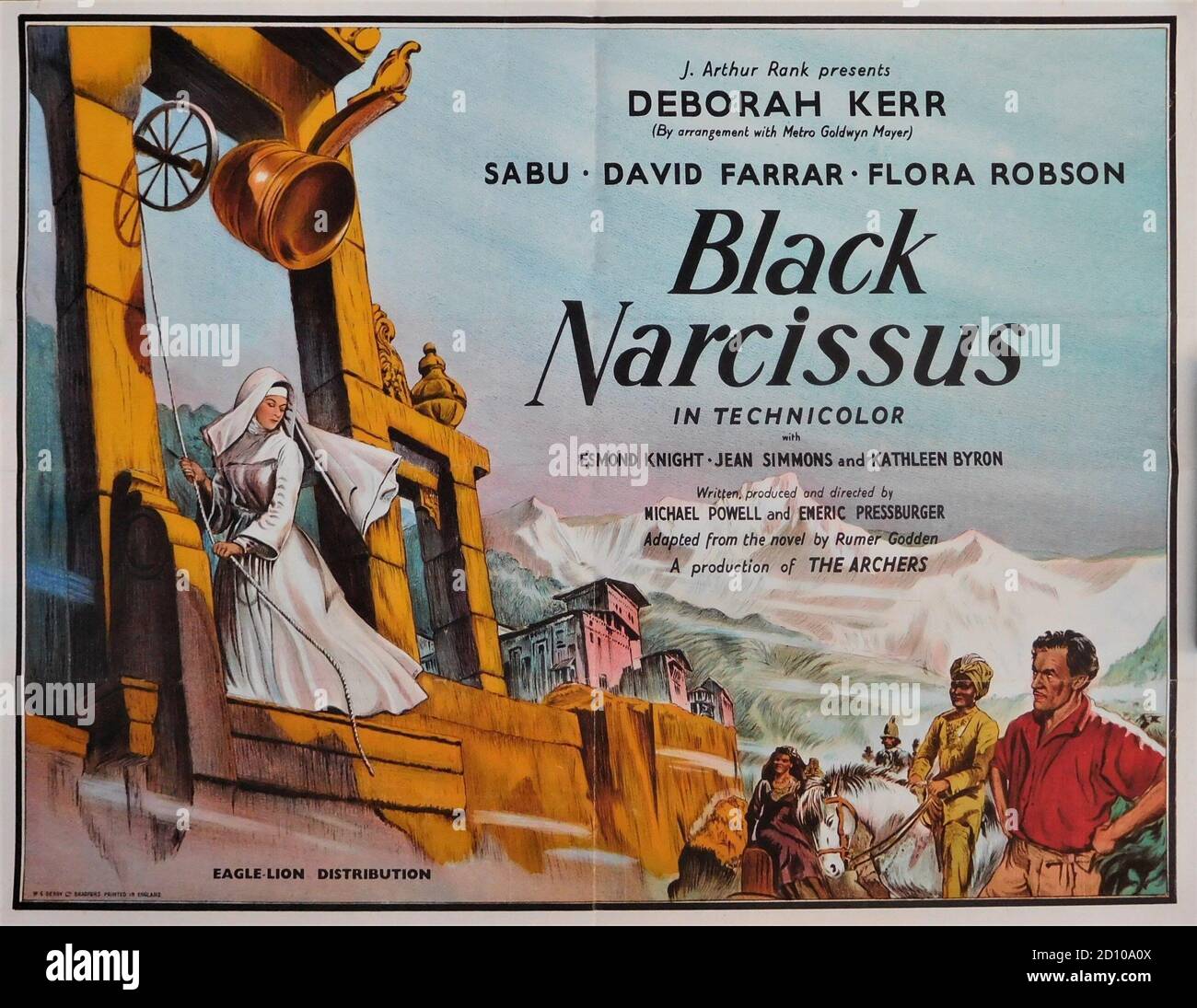DEBORAH KERR SABU DAVID FARRAR FLORA ROBSON and JEAN SIMMONS in BLACK ...