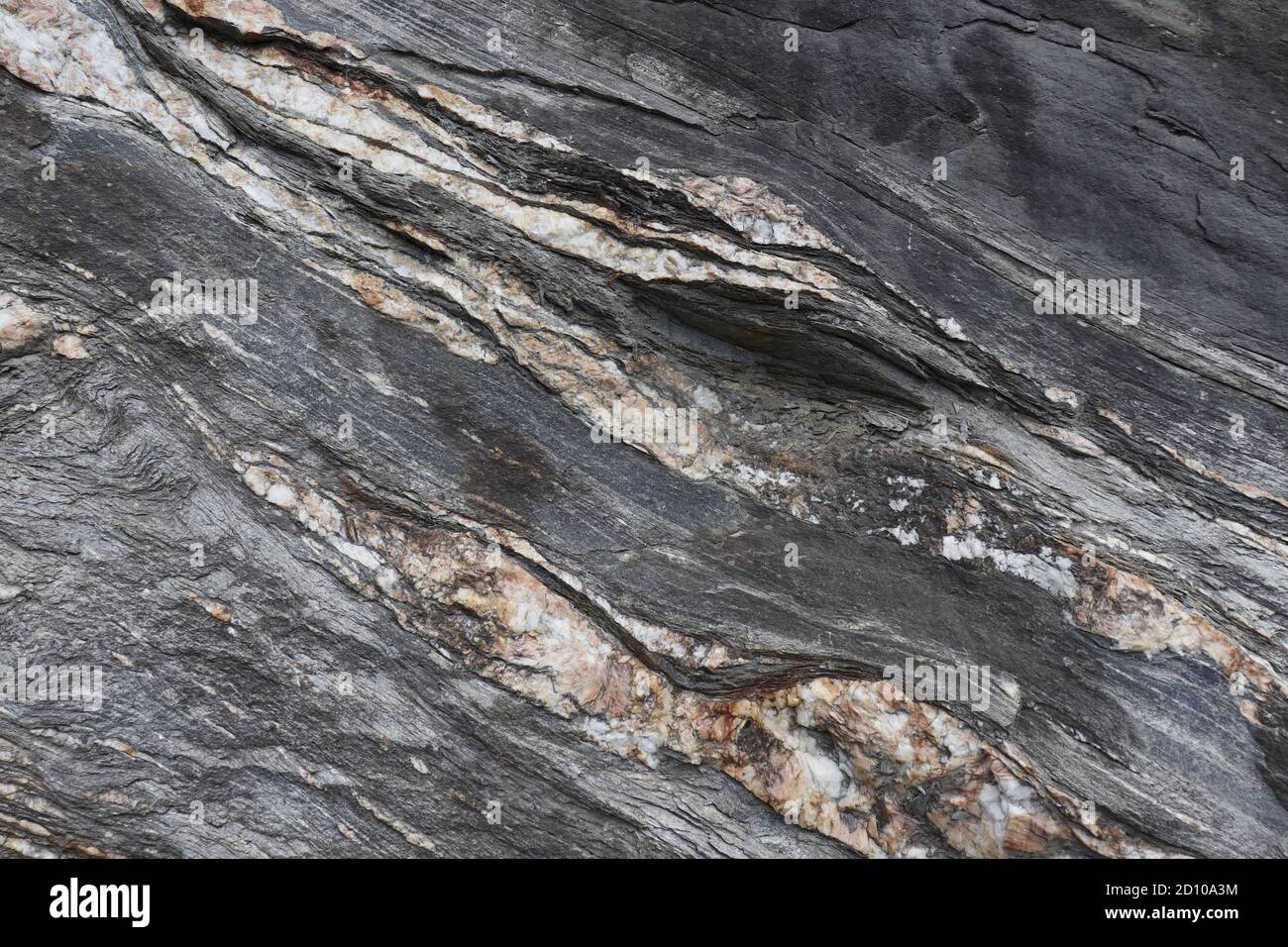 Metamorphic rock quartz detail hi-res stock photography and images - Alamy