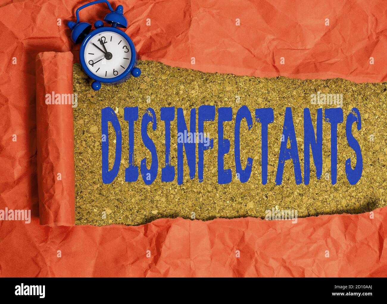 Handwriting text Disinfectants. Conceptual photo chemical that destroy ...