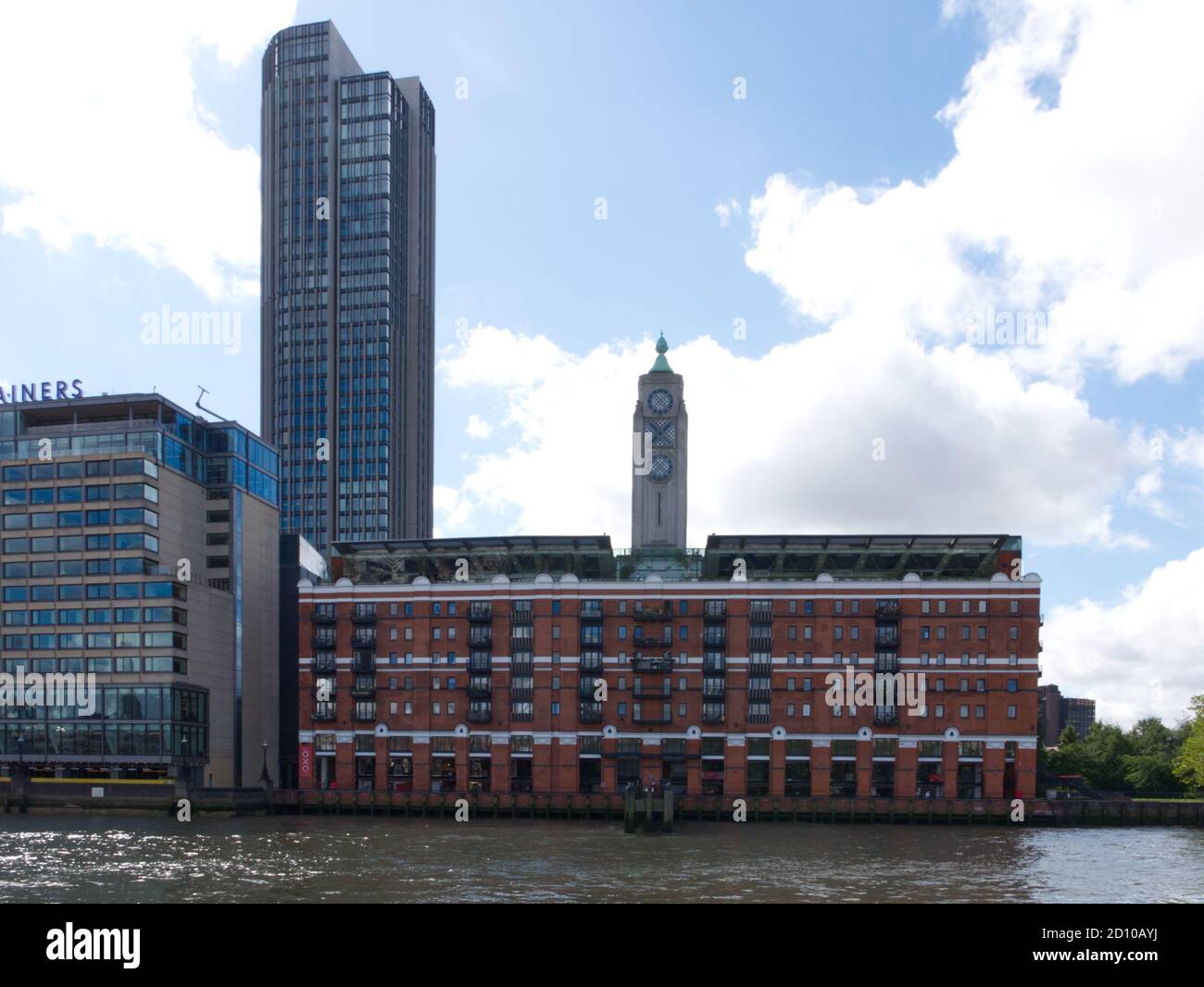 Oxo Tower Wharf, One Blackfriars on Londons River Thames Embankment ...
