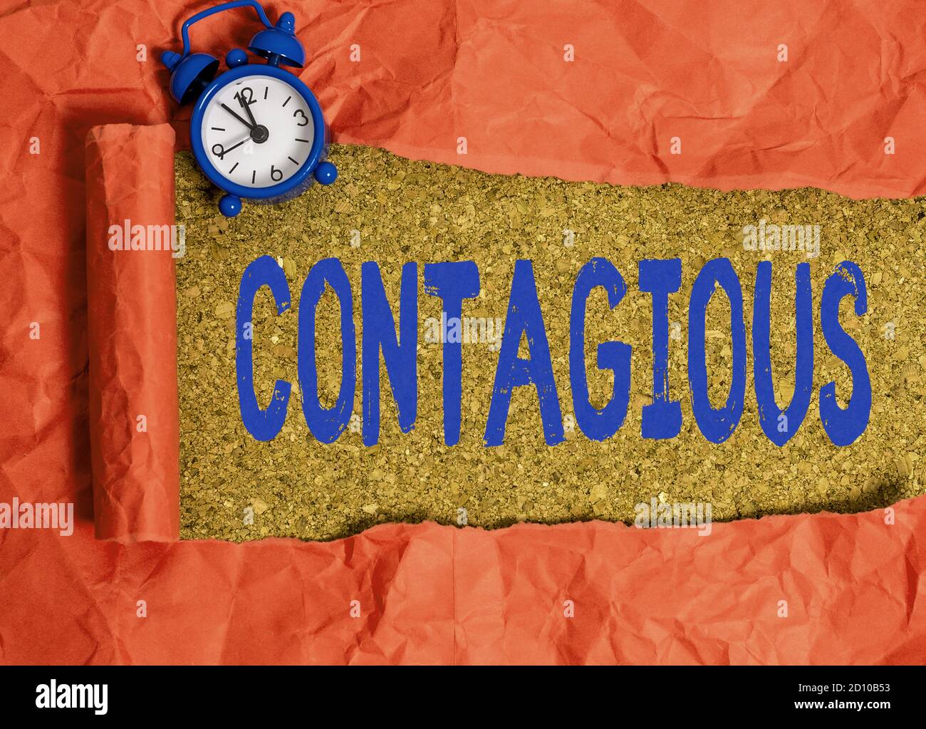 Handwriting text Contagious. Conceptual photo transmissible by direct ...
