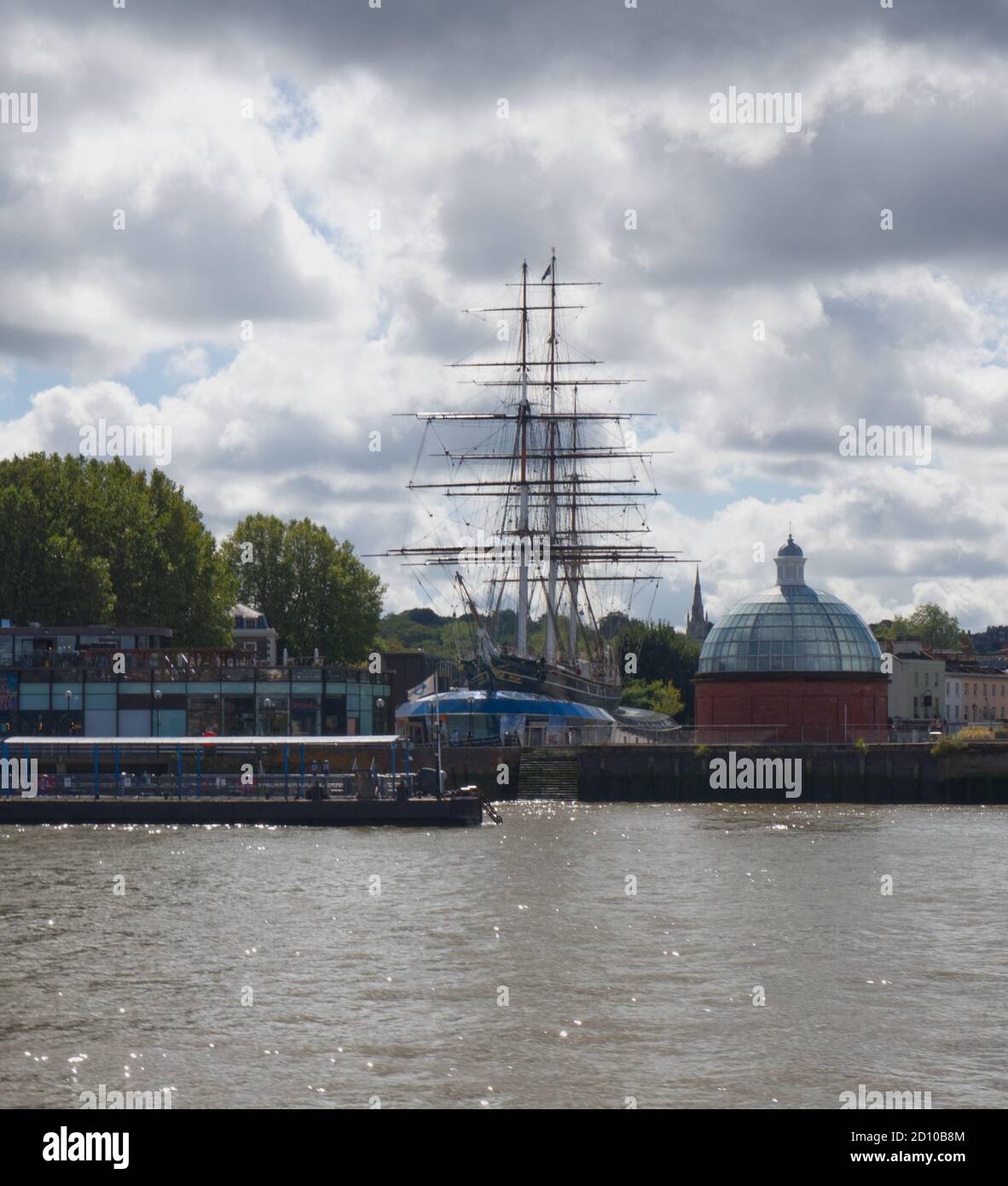 The Cutty Sark. Historic British Clipper Ship in dry dock at Greenwich ...