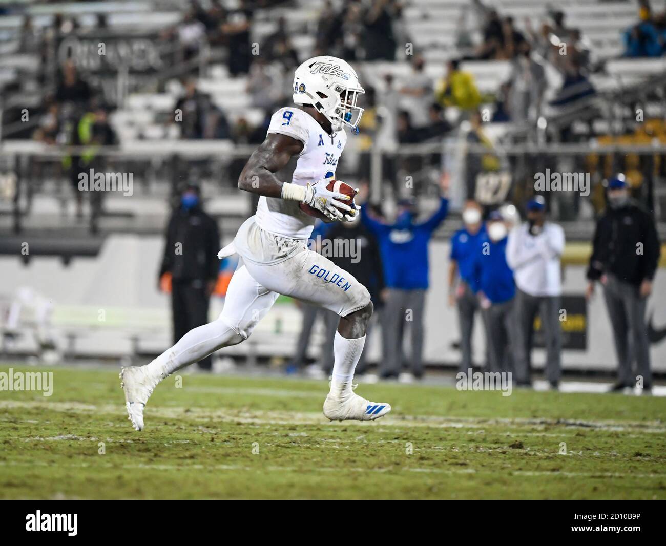 Orlando, FL, USA. 3rd Oct, 2020. Tulsa Golden Hurricane wide receiver ...