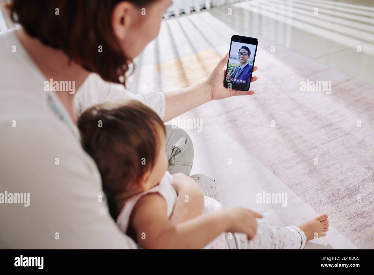 Family video call Stock Photo - Alamy