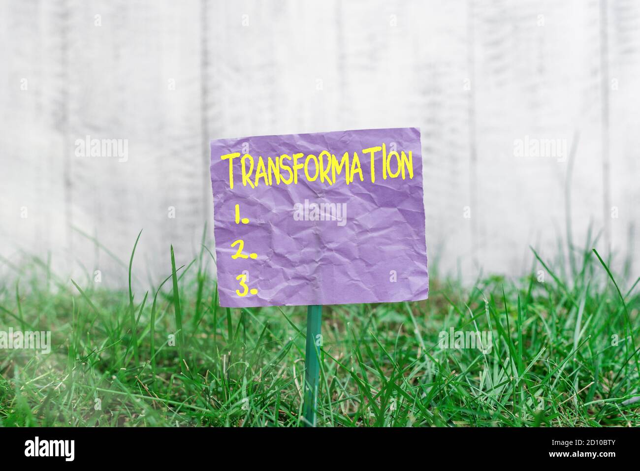 Conceptual hand writing showing Transformation. Concept meaning process ...