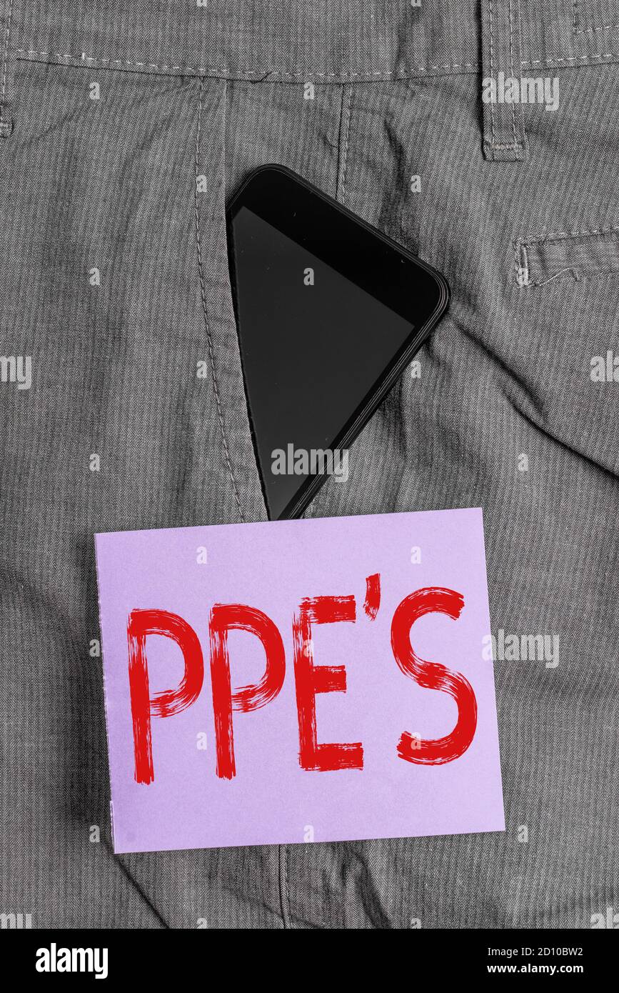 Word writing text Ppe s is. Business photo showcasing Specialized ...