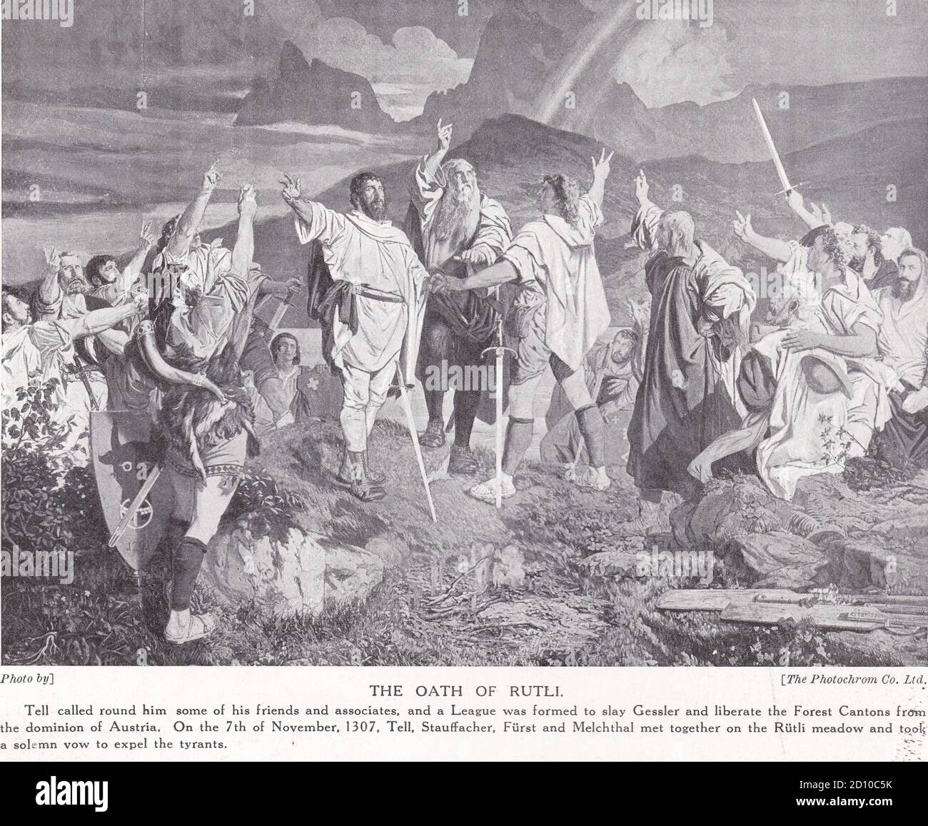 The Oath of Rutli Stock Photo - Alamy