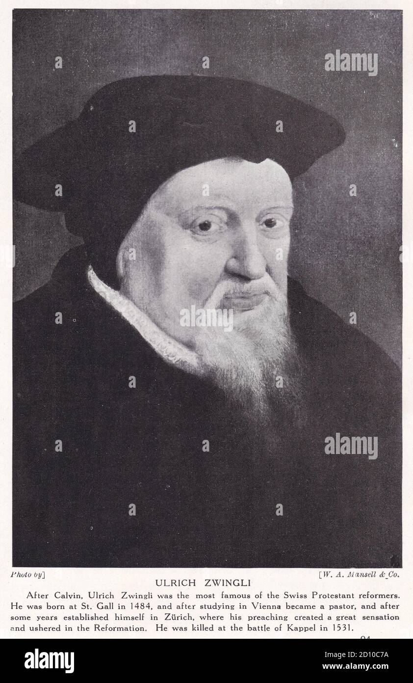 Ulrich Zwingli 1484 - 1531 Stock Photo - Alamy Ulrich Zwingli 1484 - 1531 Stock Photo - Alamy