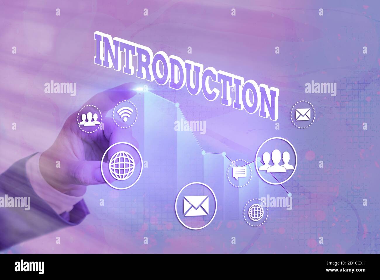 Writing note showing Introduction. Business concept for act or process ...