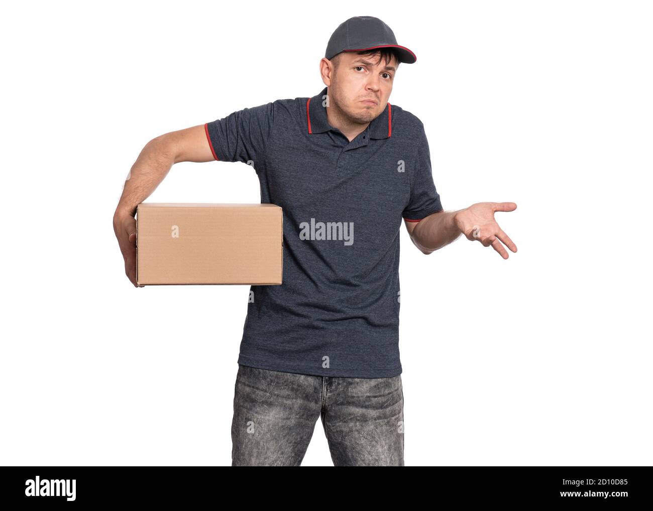 Express delivery boy courier Cut Out Stock Images & Pictures - Alamy