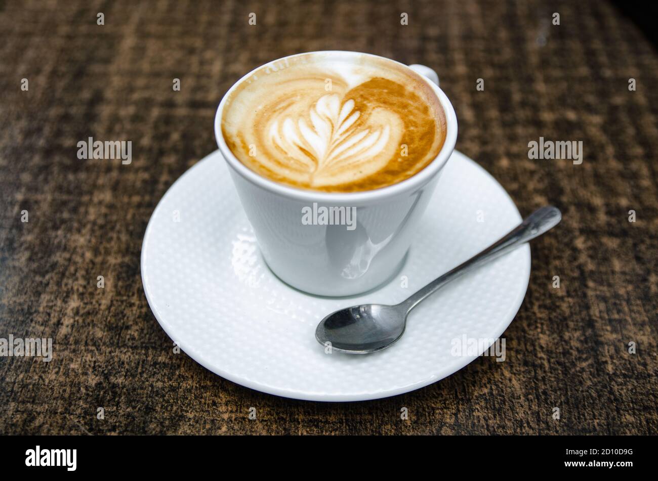 Freshly made cup of espresso coffee Stock Photo - Alamy