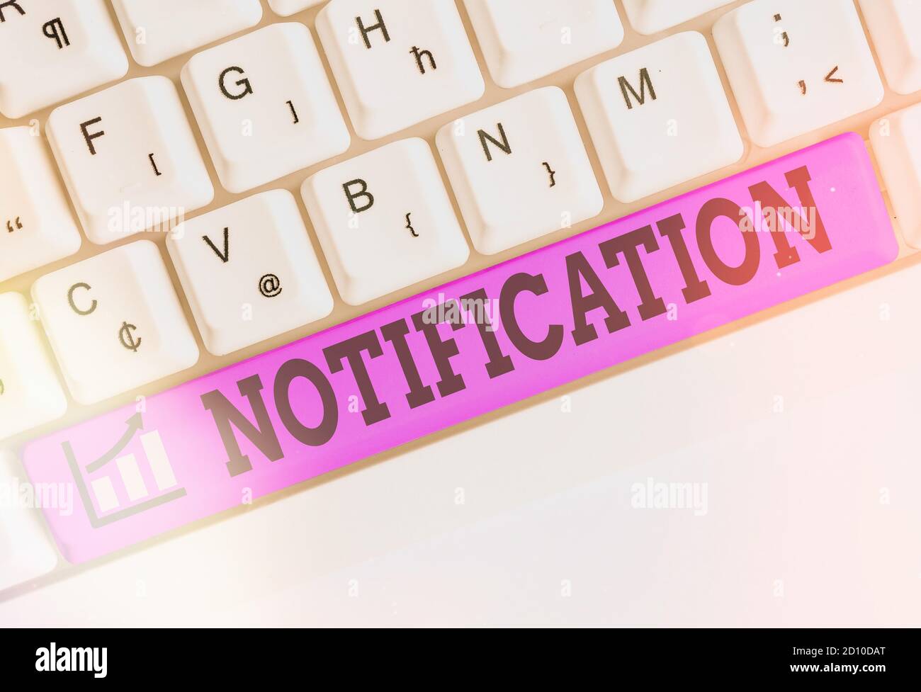 Conceptual hand writing showing Notification. Concept meaning act or ...