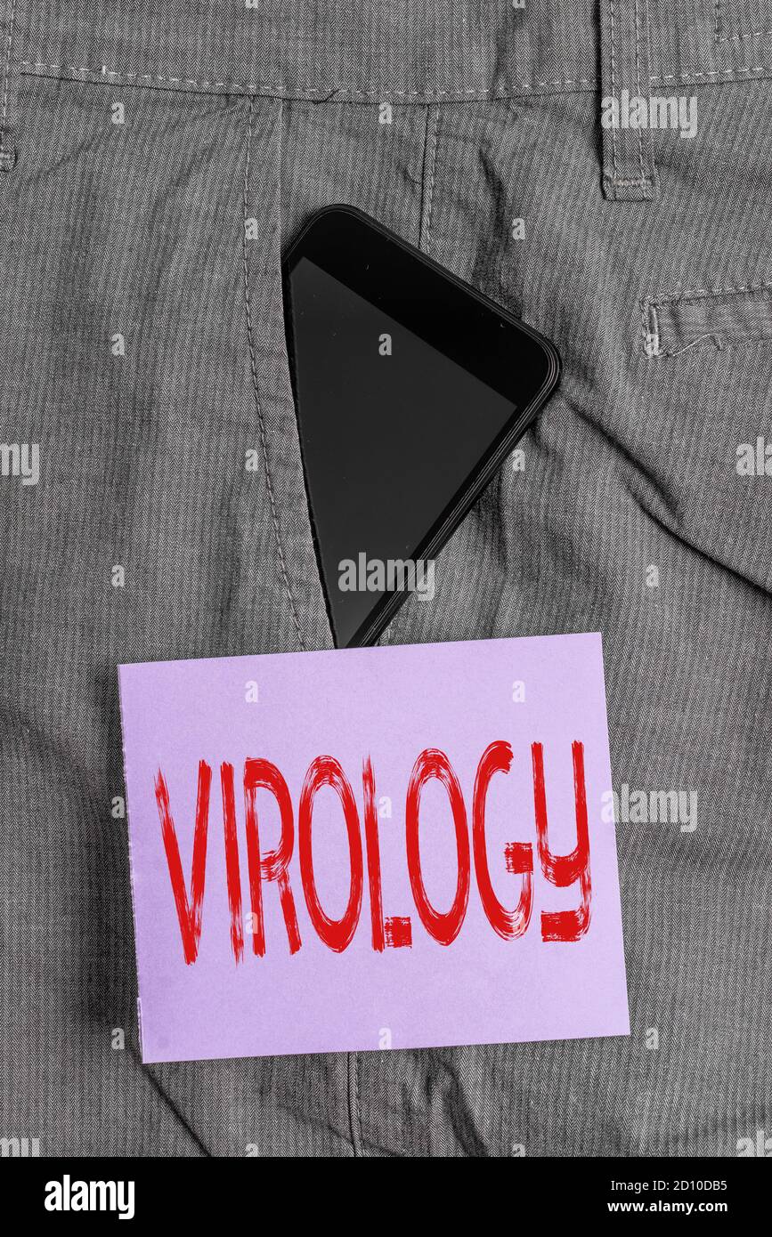 Word writing text Virology. Business photo showcasing branch of science ...