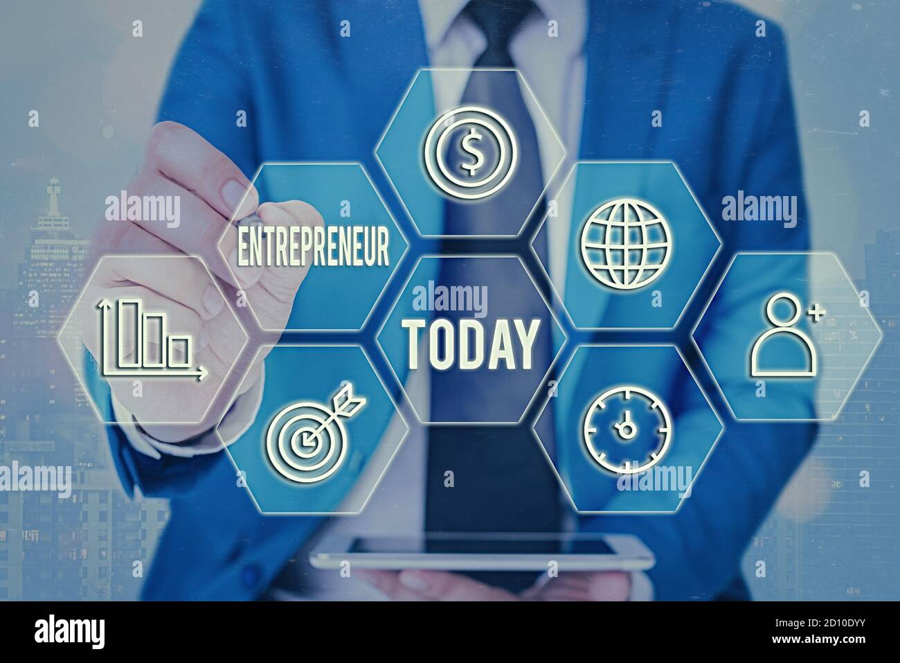 Conceptual hand writing showing Entrepreneur. Concept meaning one who ...