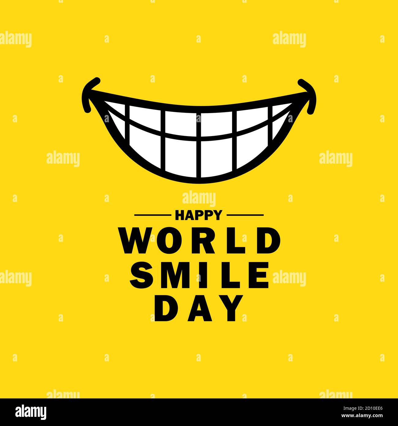 Happy world smile day banner. Joy, laught, fun. Good emotion concept ...