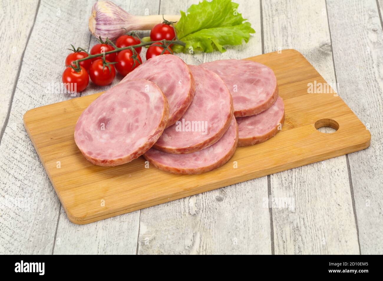 Natural ham made from pork meat Stock Photo - Alamy