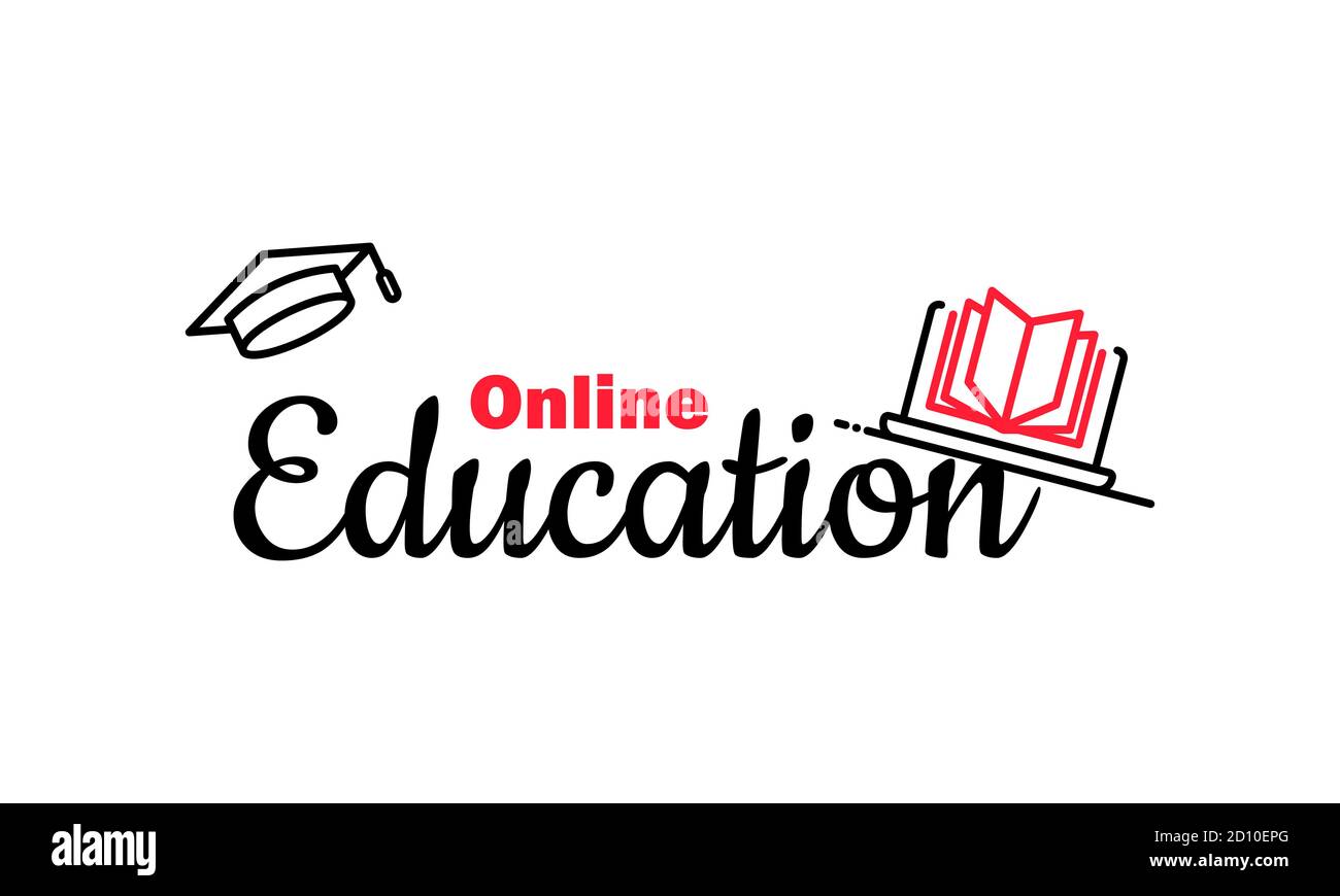 Online education icon. Distance learning. Tutorial video, course ...