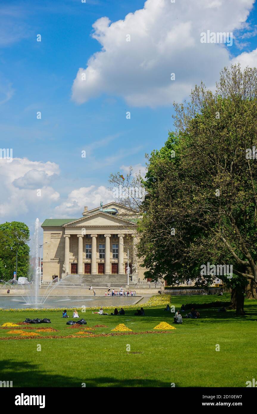 Closeup the Opera House in Poznan, Poland Stock Photo - Alamy