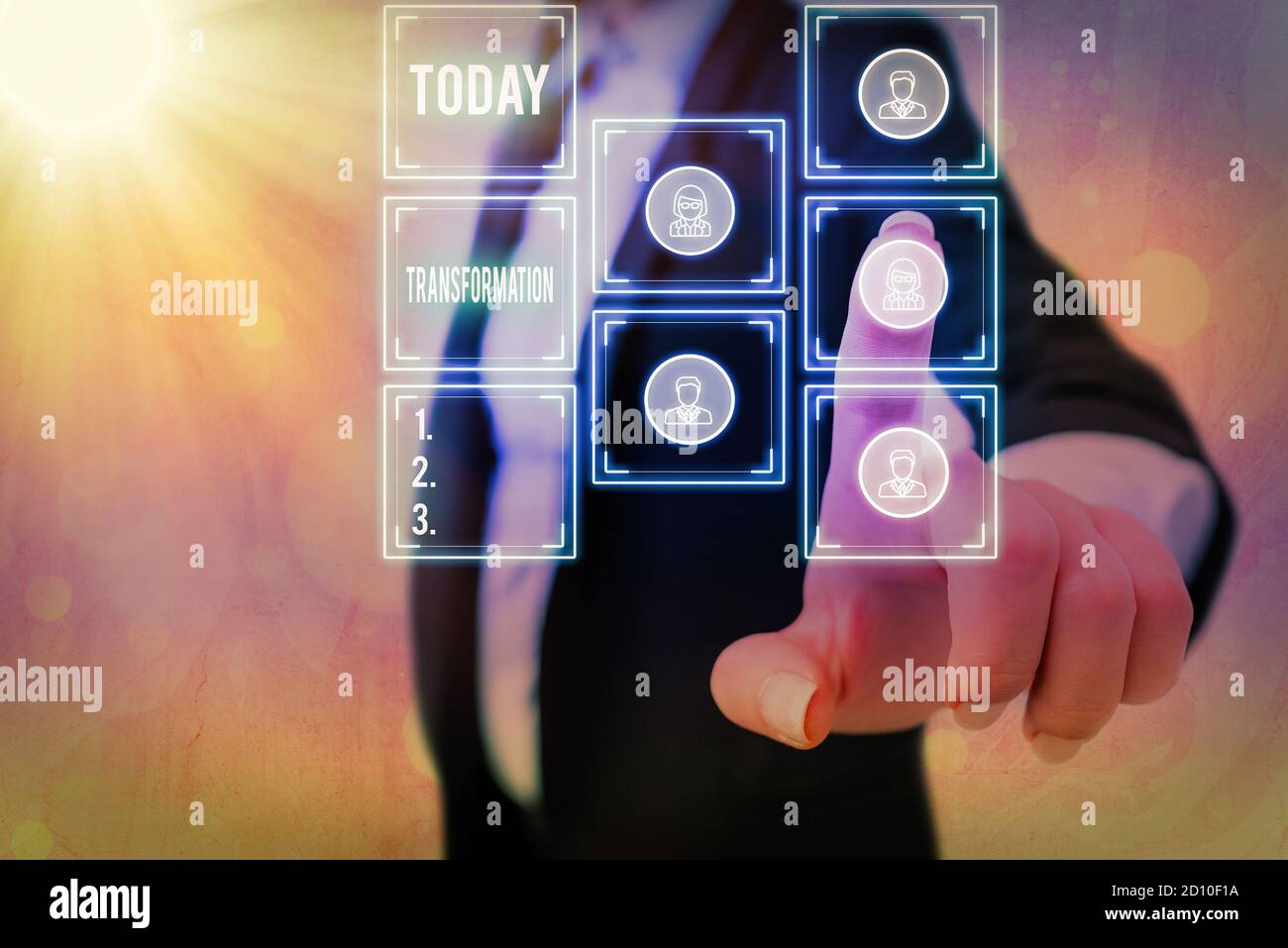 Text sign showing Transformation. Business photo showcasing process, or ...