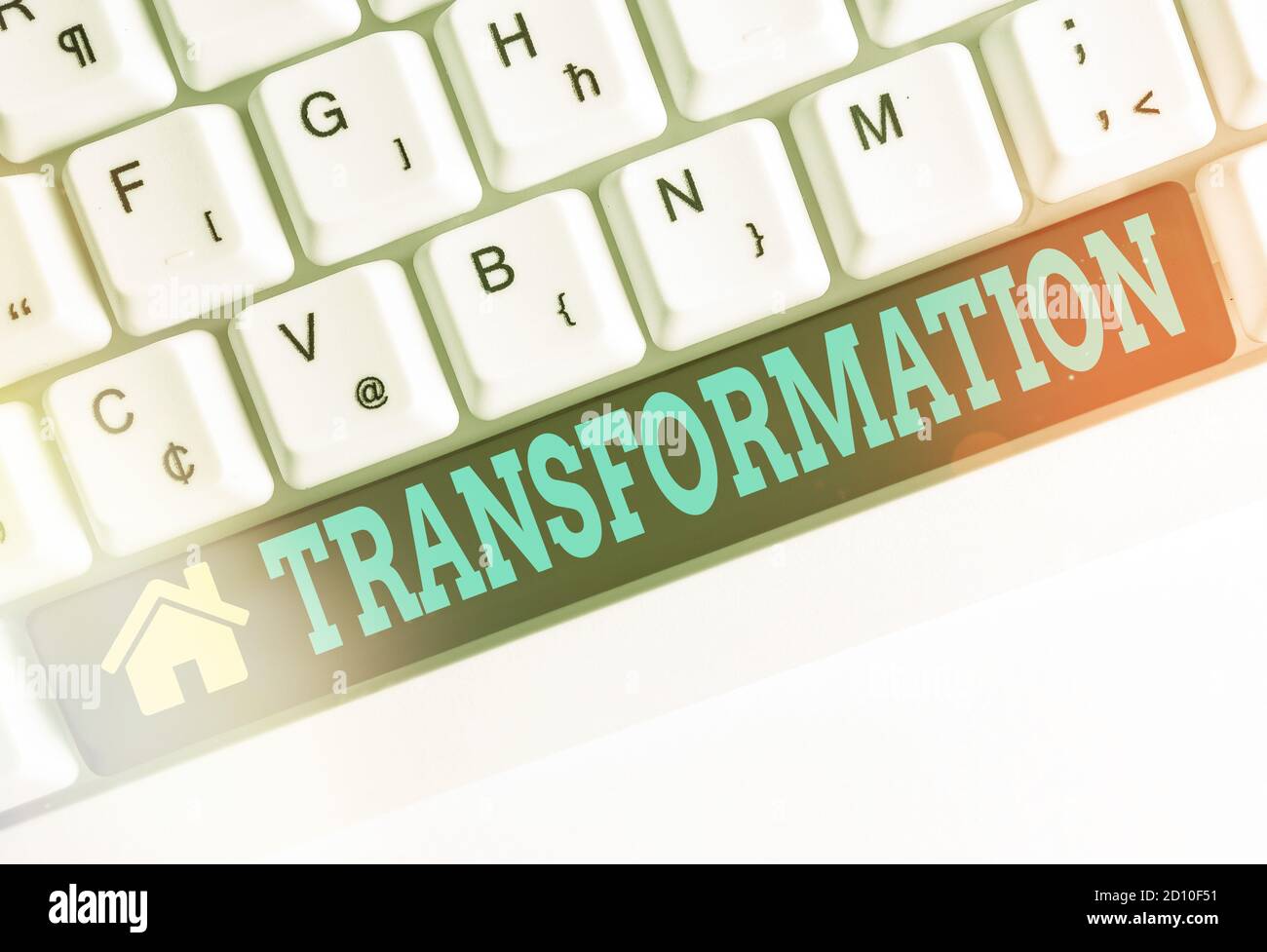 Text sign showing Transformation. Business photo showcasing process, or ...