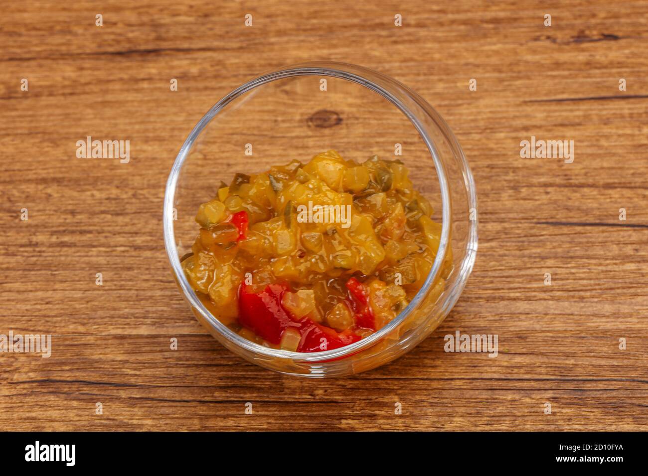 Relish sauce with cucumbers and mustard seeds Stock Photo - Alamy