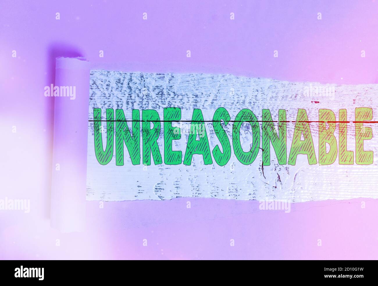 Text sign showing Unreasonable. Business photo showcasing not ...