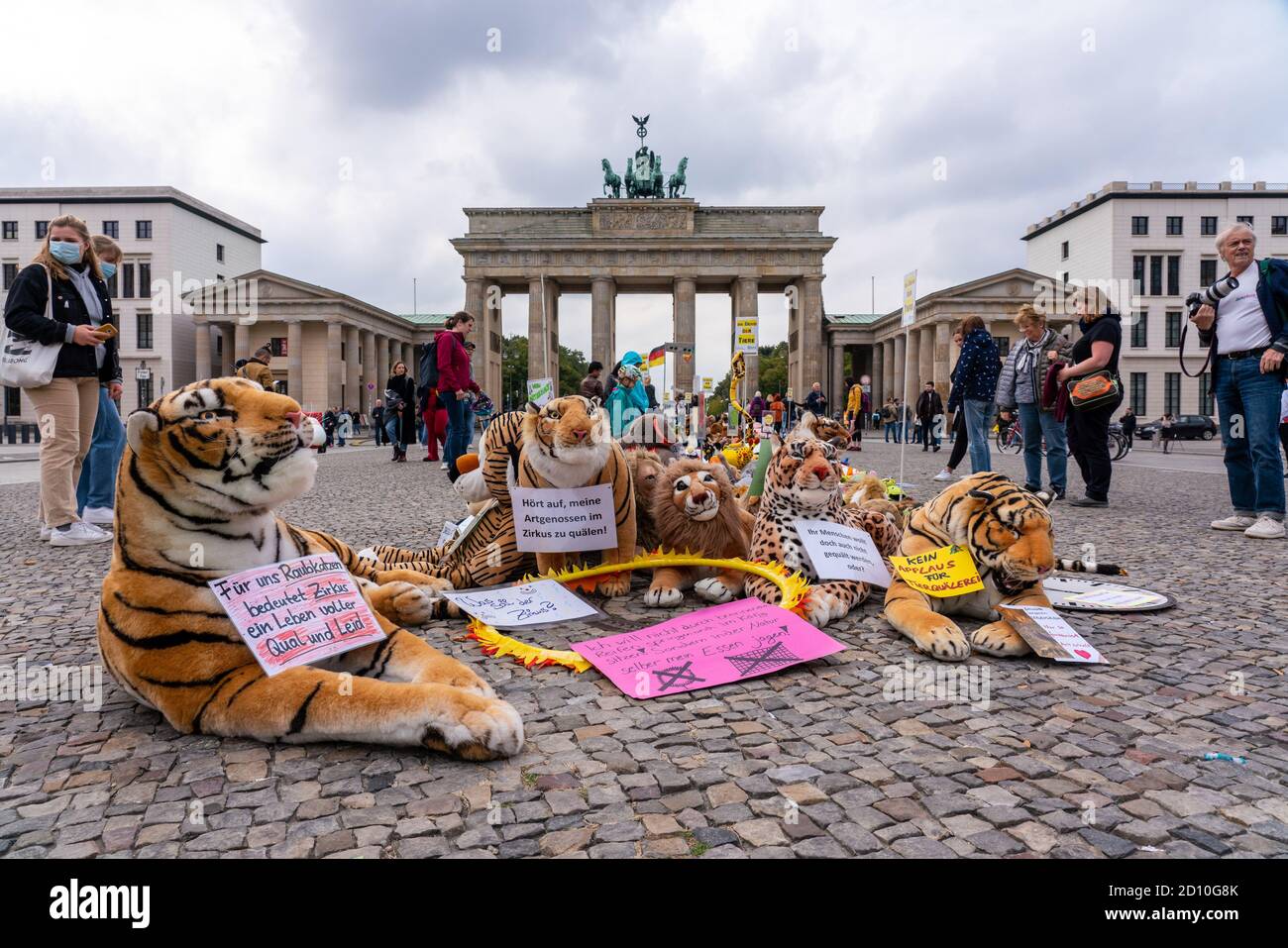 October 2nd, 2020, Berlin, at the "Animal Demo", the organizer BMT Bund ...