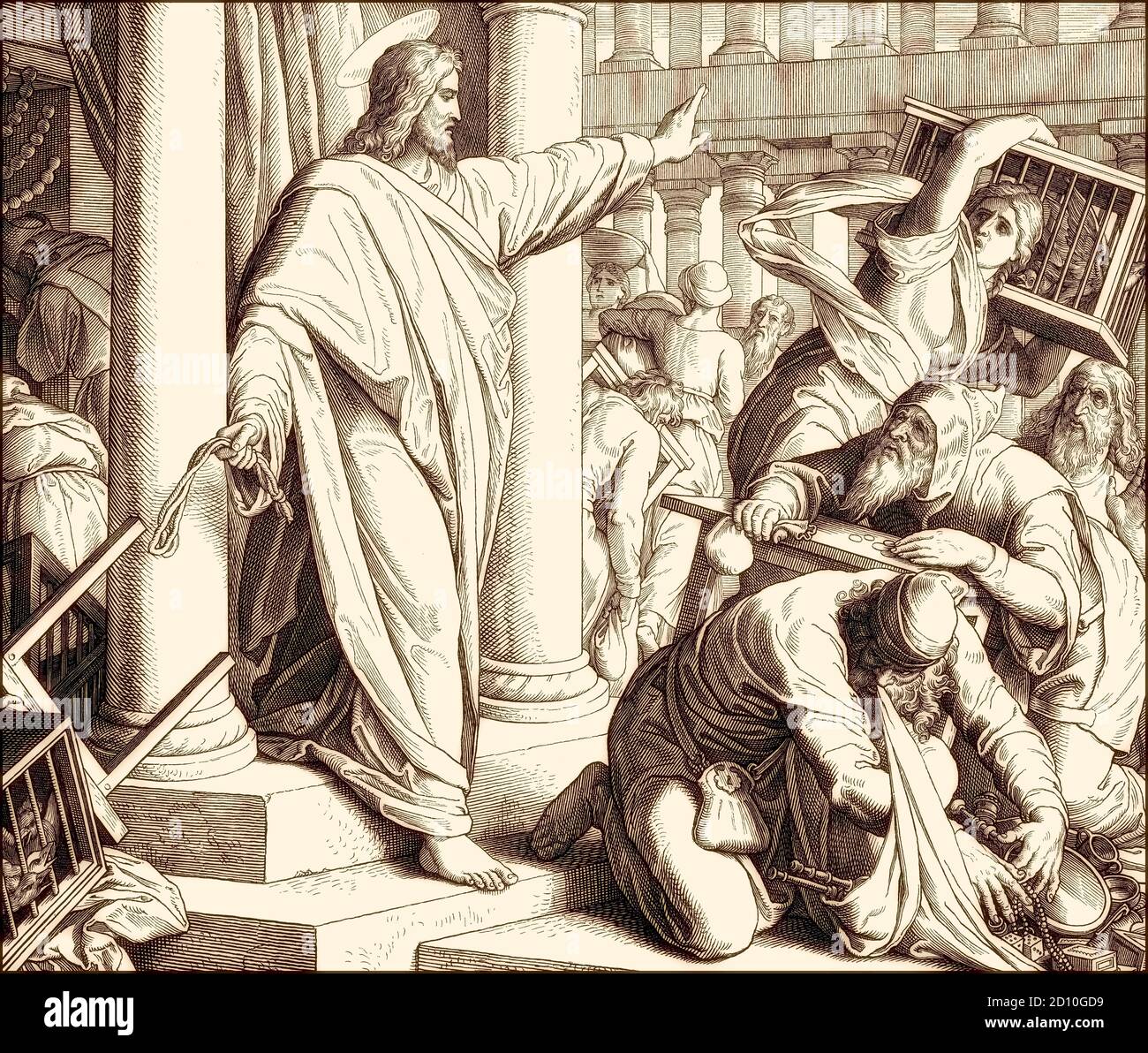 Jesus cleansing the temple hi-res stock photography and images - Alamy
