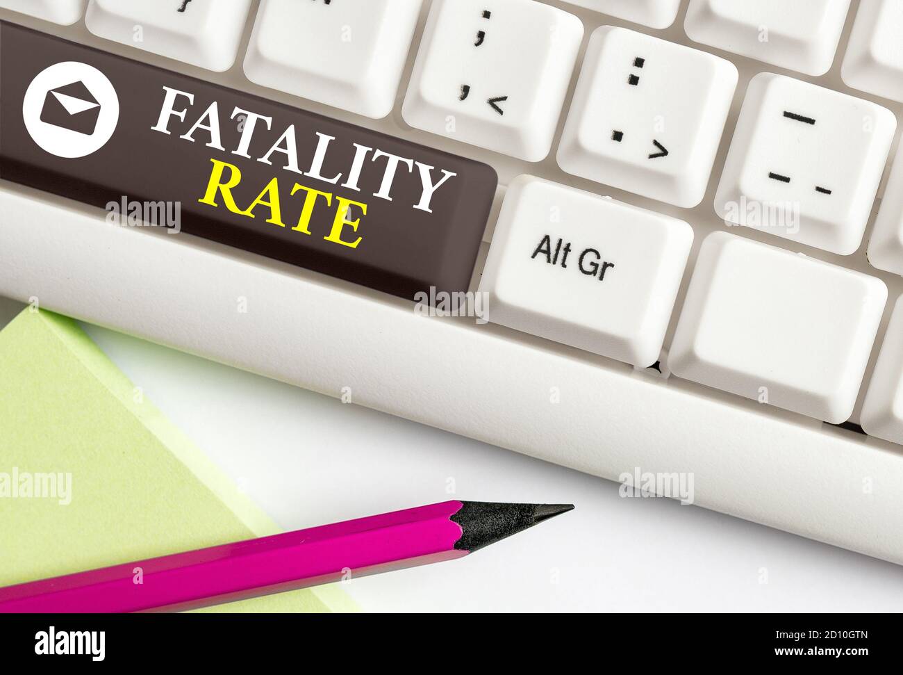 Conceptual hand writing showing Fatality Rate. Concept meaning ...