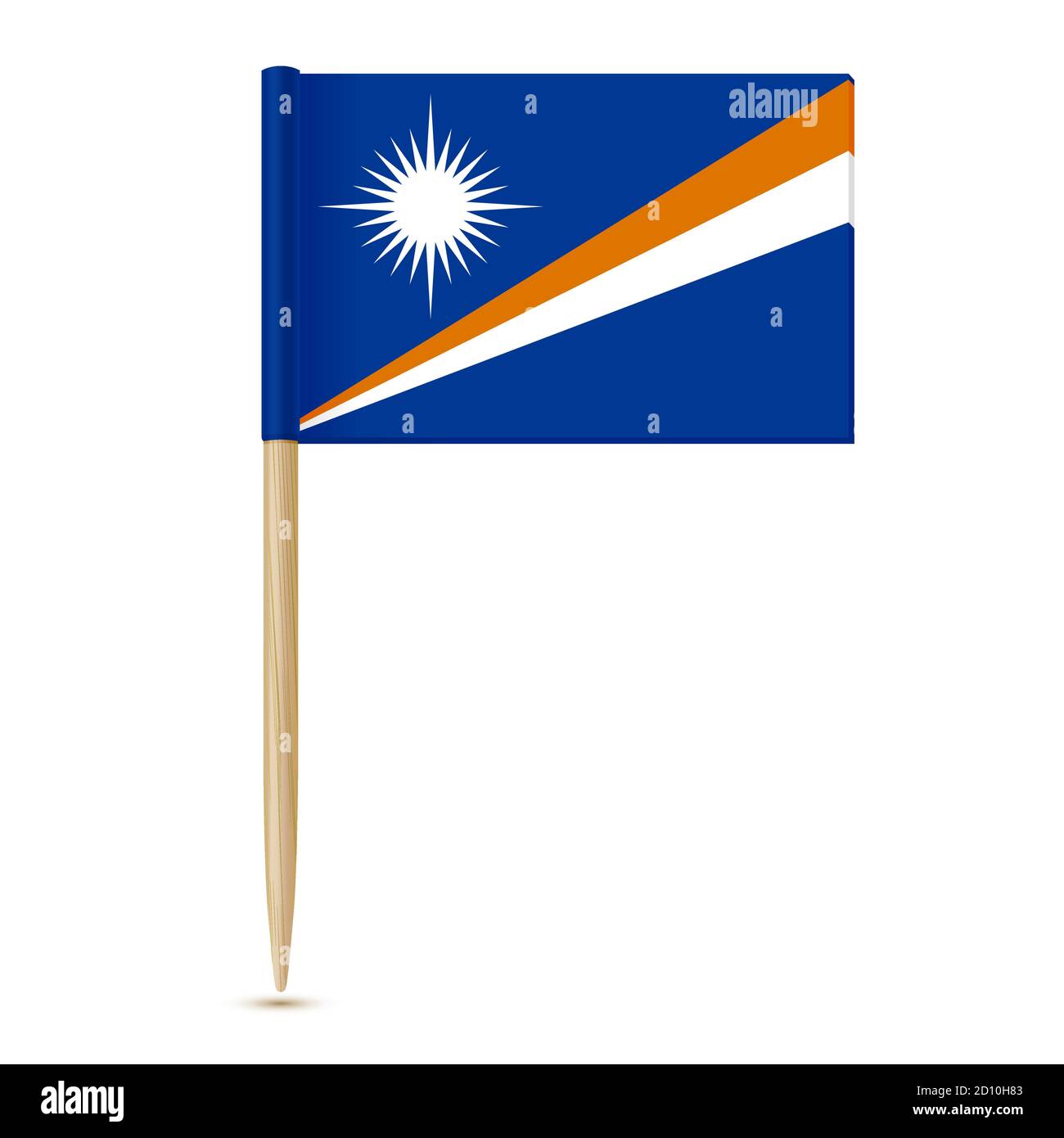 Flag of the Marshall Islands. Swedish Flag toothpick Stock Vector Image ...